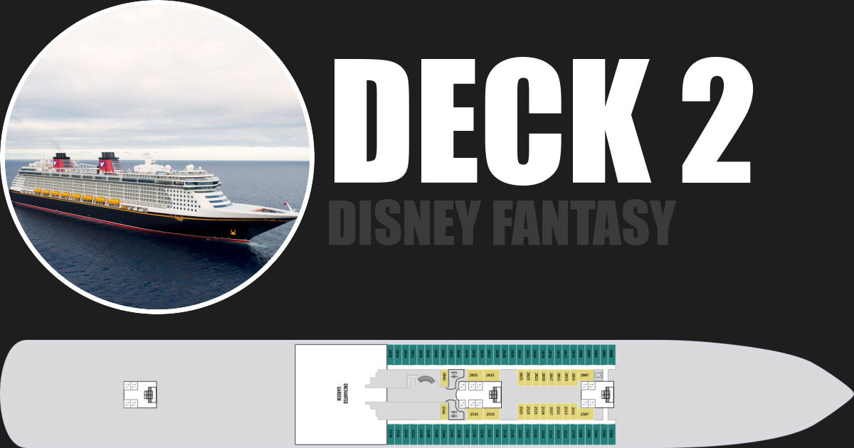 Disney Fantasy Deck 2 - Activities & Deck Plan Layout